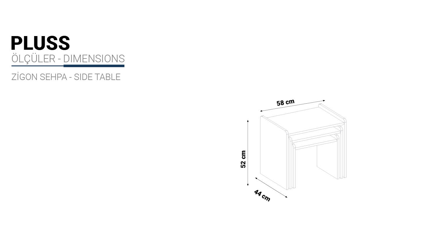 Table d'appoint Pluss